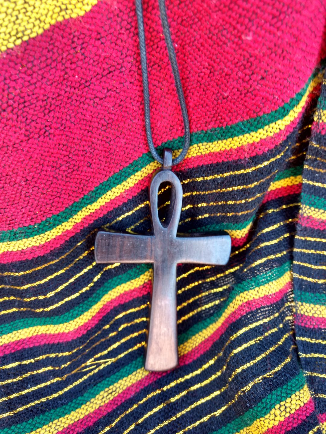 Wooden handmade ANKH necklace | Jah Children
